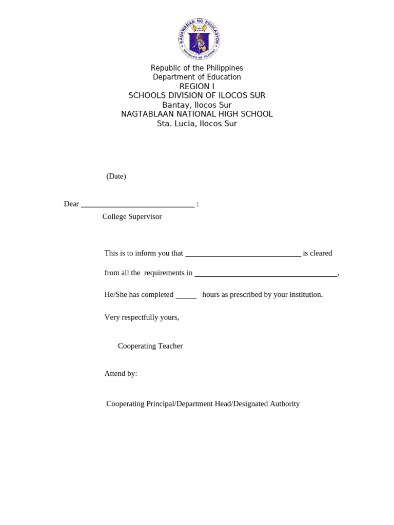 Exit Clearance Form | PDF