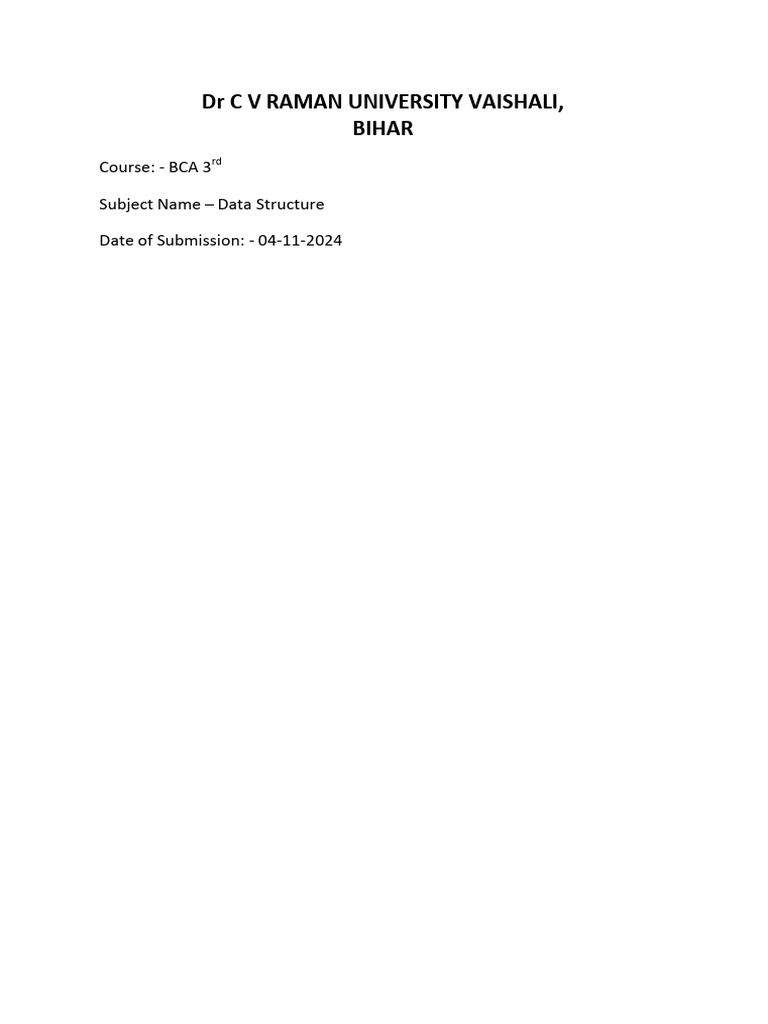 Assigment Data Structure | PDF