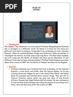 Summary of The Adventure English CBSE Project Class 11 | PDF | Reality ...