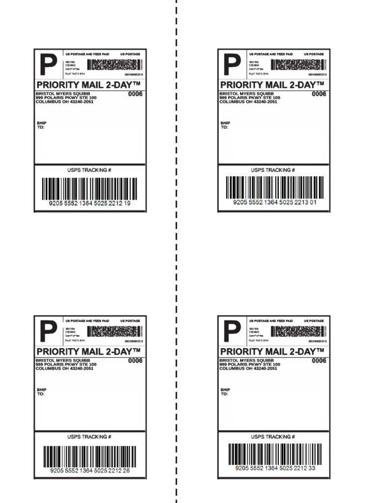 Usps Labels (1) (1) (1) - 1 | PDF