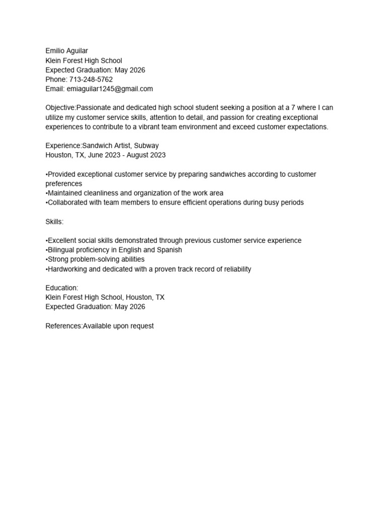 CVS Resume PDF | PDF