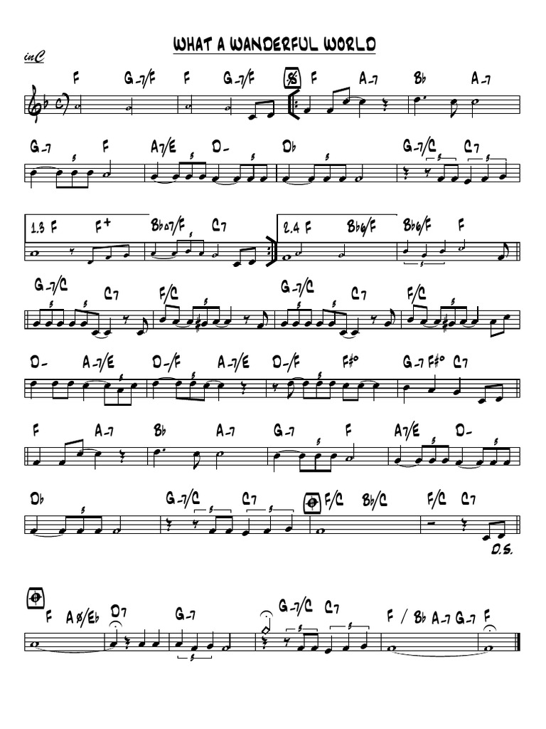 What A Wanderful World | PDF