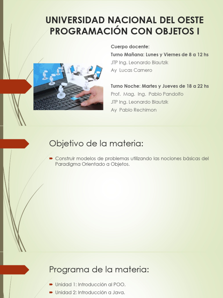 00-Uno Poo1 Presentacion | PDF