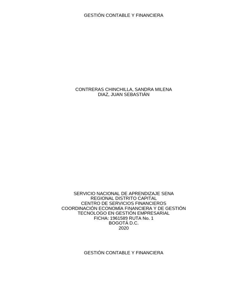 GESTIÓN CONTABLE Y FINANCIERA - Proyectos unificado (2) | PDF | Contabilidad | Interés