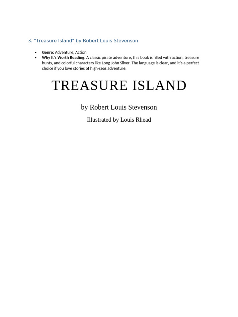 Pirate Adventures for Young Readers | PDF | Treasure Island