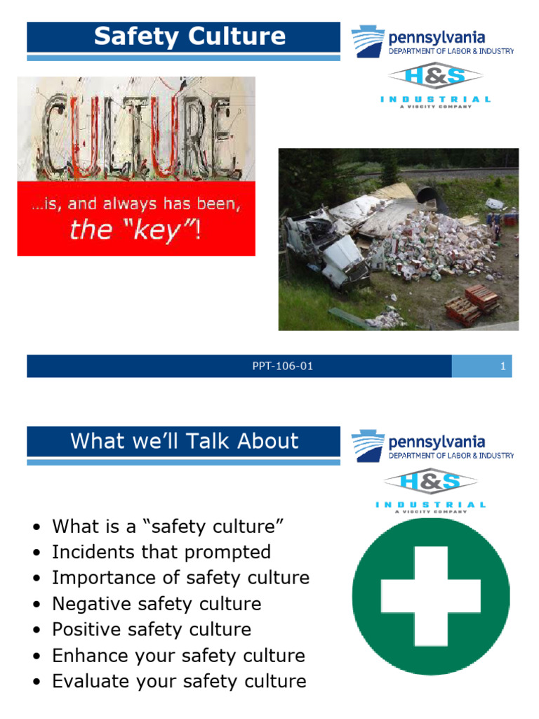 Developing A Safety Culture Presentation | PDF | Attitude (Psychology ...