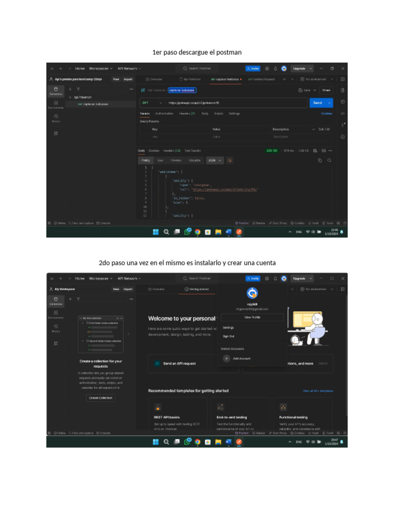 Guía de Postman para Pruebas API | PDF