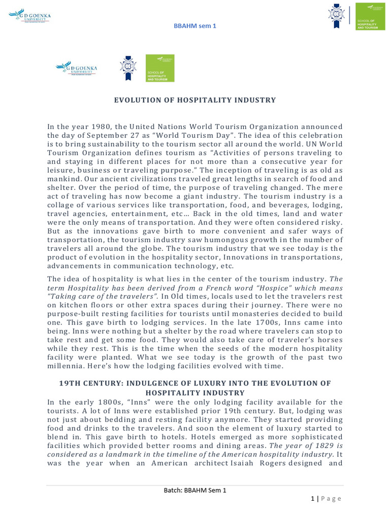 Hospitality Evolution | PDF | Hotel | Motel