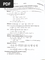 Construction of Analytic Functions: (Milne-Thomson Method) | PDF | Complex Number | Mathematics