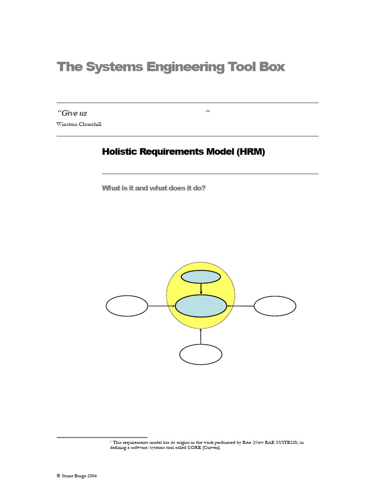 Holistic Requirements Model | PDF | System | Verb