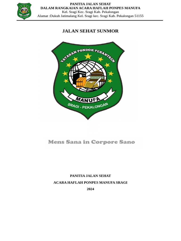 Proposal Jalan Sehat Fix Banget-2 | PDF