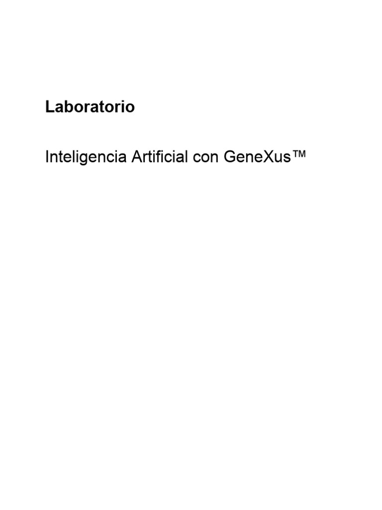 GX - IA Con Genexus | PDF | Ios | Software de la aplicacion