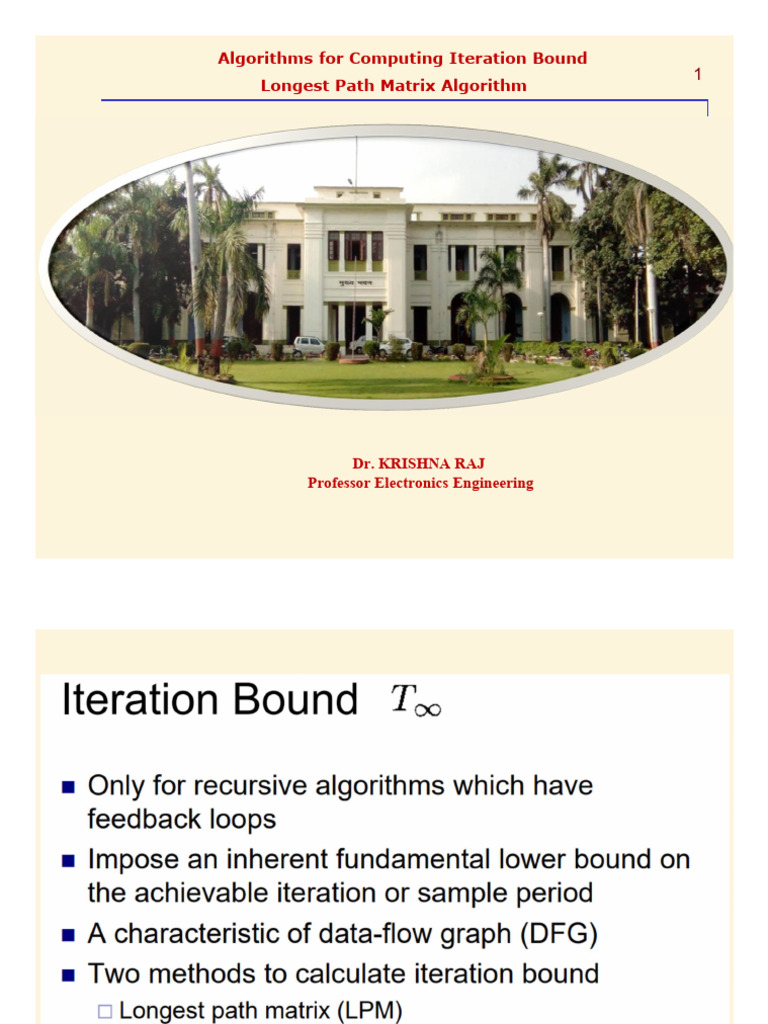 Iteration Bound 2nd Lecture | PDF