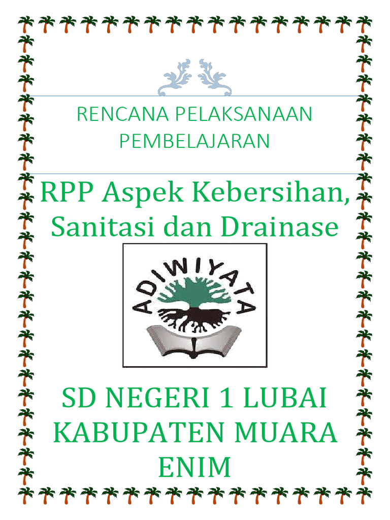 1. RPP ASPEK KEBERSIHAN, SANITASI, DAN DRAINASE | PDF