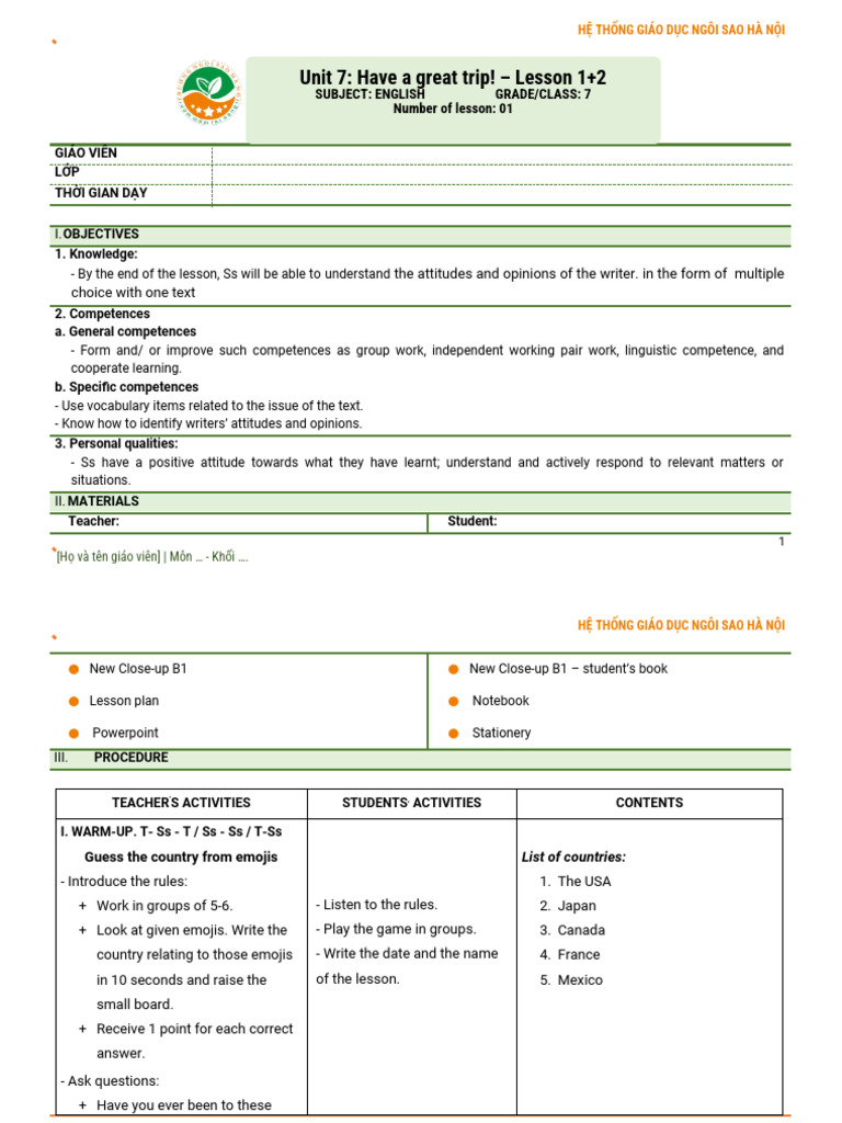 G8 - Unit 7 - Lesson 1,2 - Unit Opener + Reading | PDF | Behavior ...