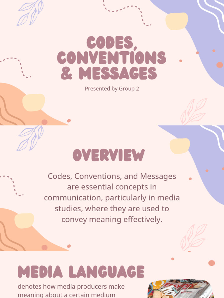 Codes, Conventions, and Messages | PDF | Narrative | Nonverbal ...