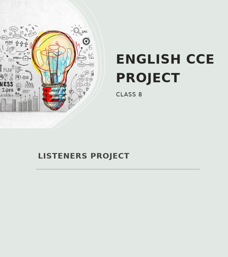 Class 8 Cce Project | PDF