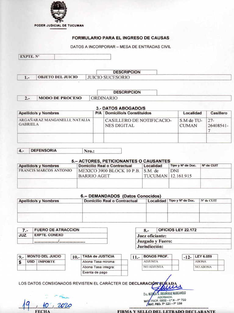 Dcta Apertura Suc Gloria y Marcos | PDF