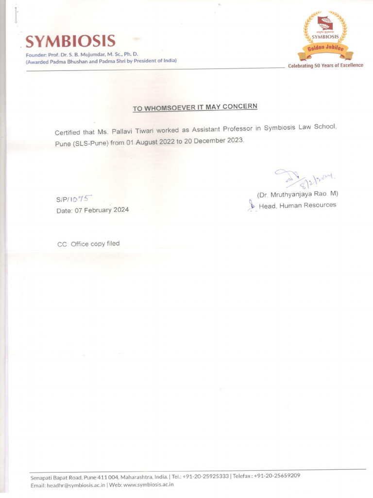 Exp Letter | PDF