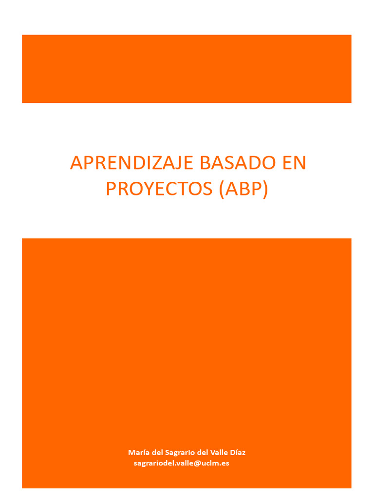 Guía Aprendizaje Basado en Proyectos | PDF | Aprendizaje | Enseñando