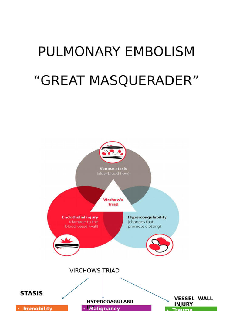 Understanding Pulmonary Embolism Risks | PDF | Clinical Medicine ...
