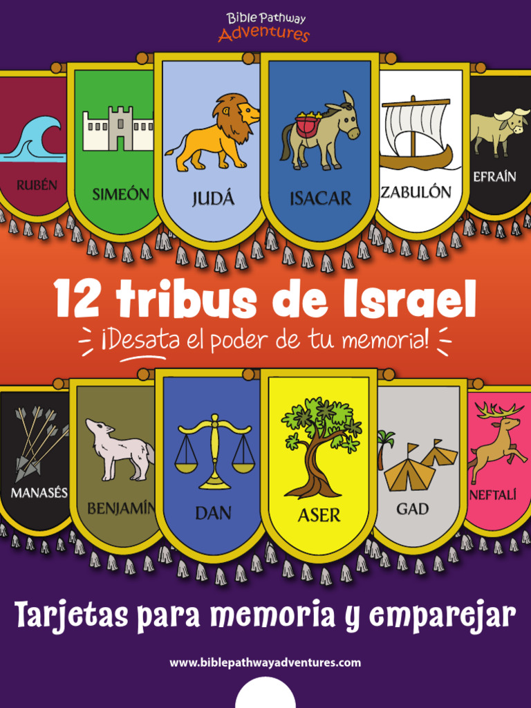 12 Tribus de Israel - Tarjetas para Memoria y Emparejar | PDF | Jacob ...