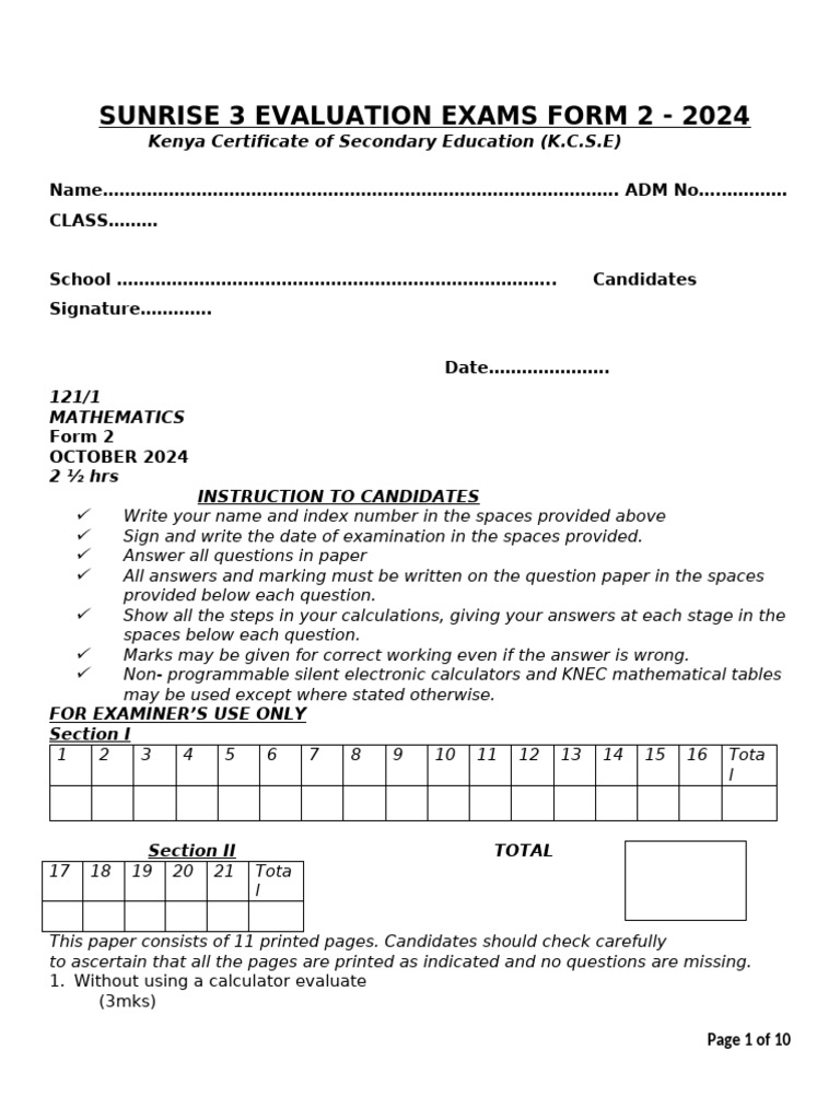 f2 Mathematics Qns (2) | PDF | Mathematics
