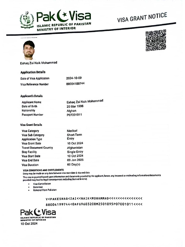 Pakistan e-visa | PDF