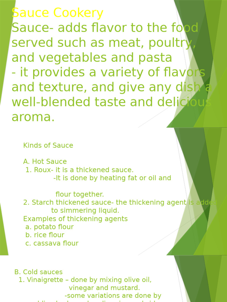 Sauce Cookery2 | PDF