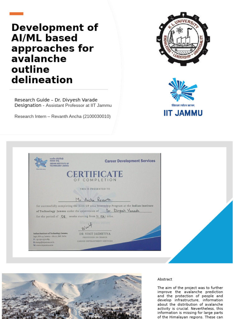 IIT Jammu Presentation | PDF | Deep Learning | Computing
