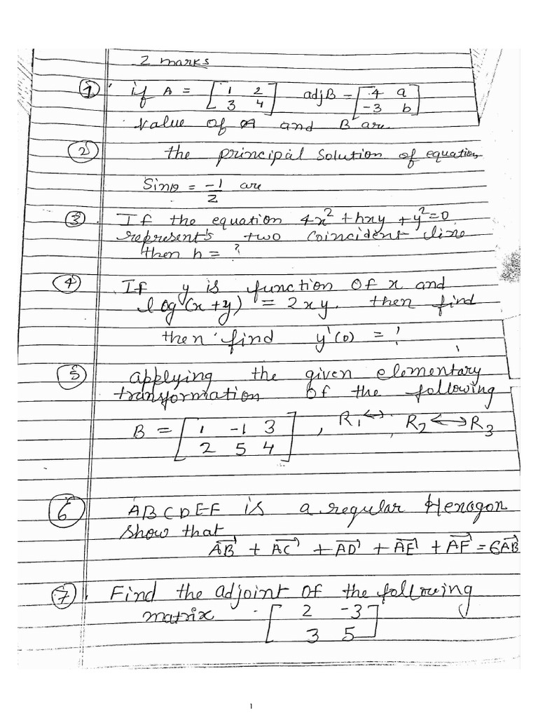 Maths Syjc.69401ed | PDF