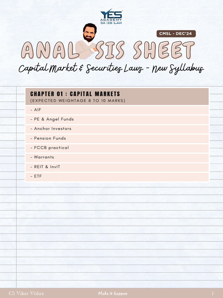CMSL Analysis Sheet Dec 24 NEW SYLLABUS CS Vikas Vohra, YES Academy ... CMSL Analysis Sheet Dec 24 NEW SYLLABUS CS Vikas Vohra, YES Academy ...