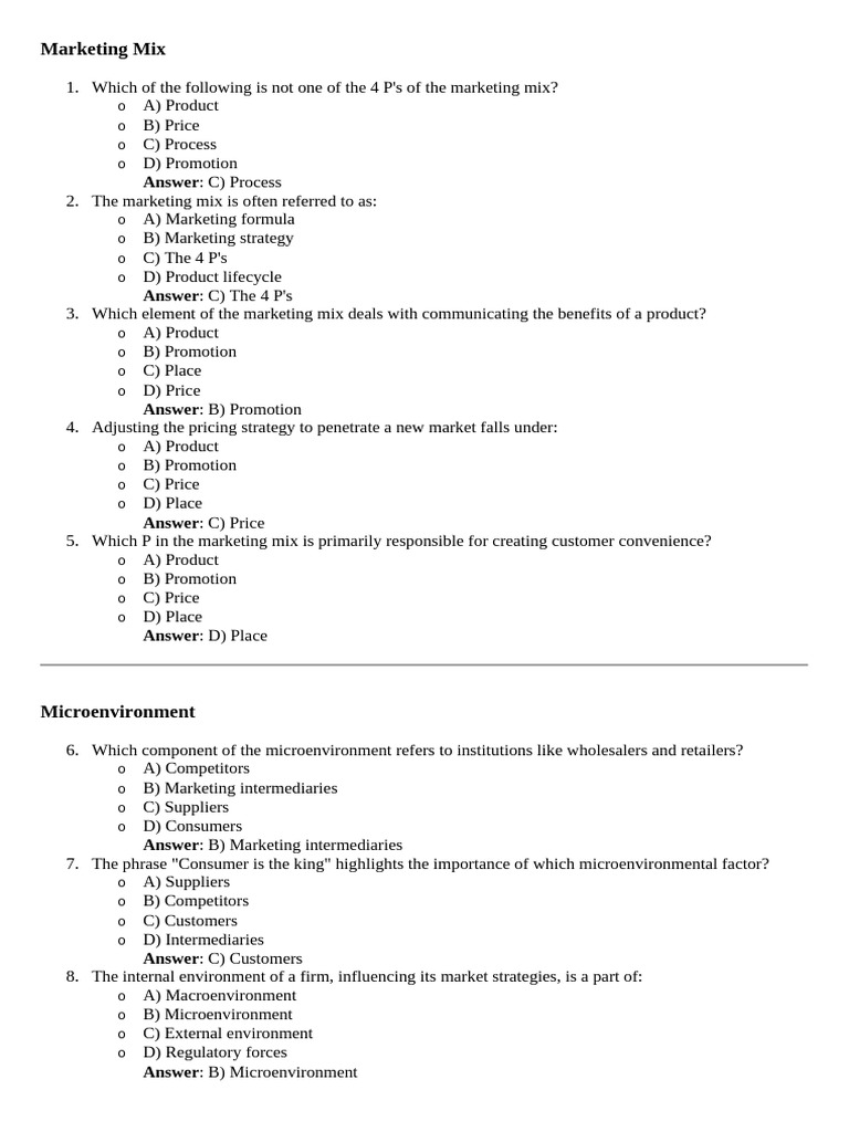 Marketing Mix | PDF | Marketing | Market (Economics)