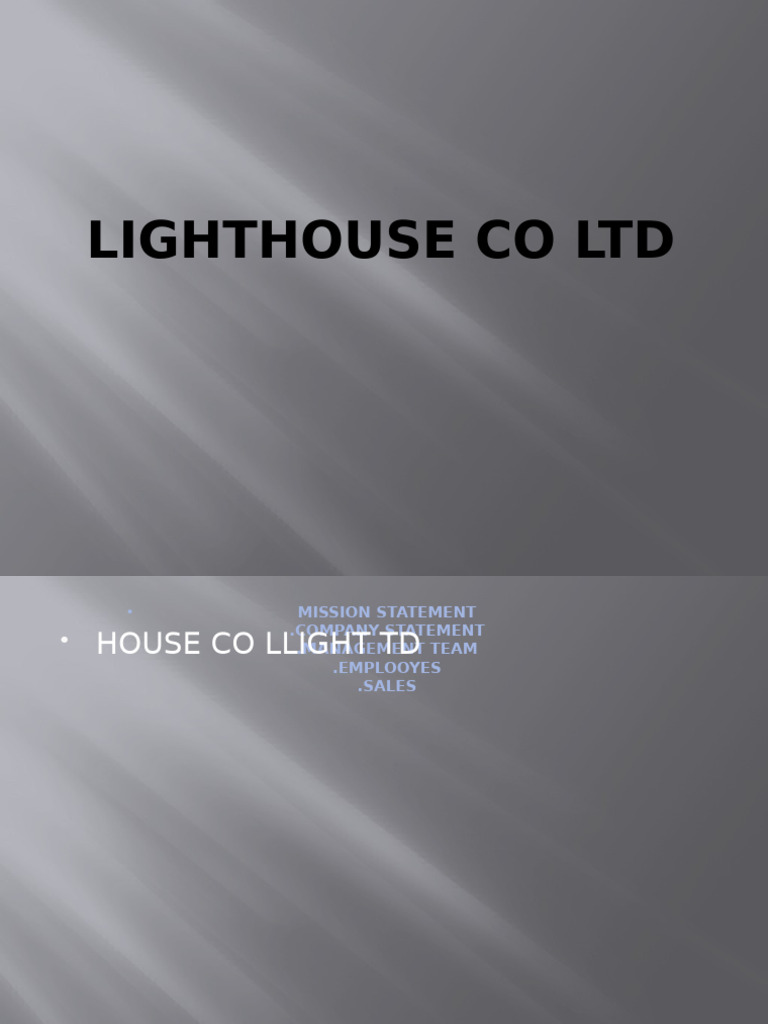Lighthouse Co Ltd | PDF