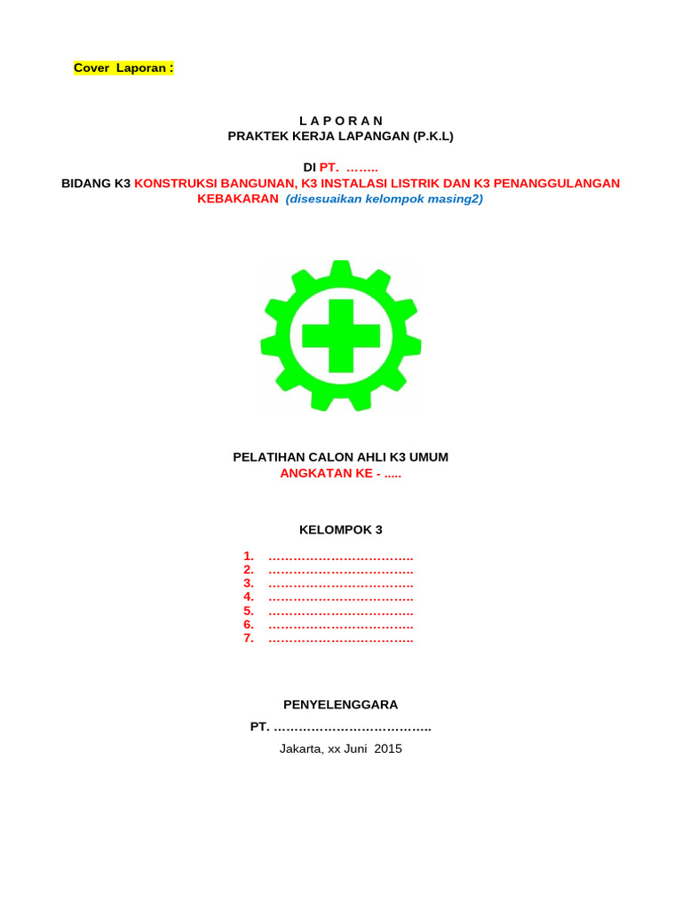 Format Laporan PKL (1) (1) | PDF