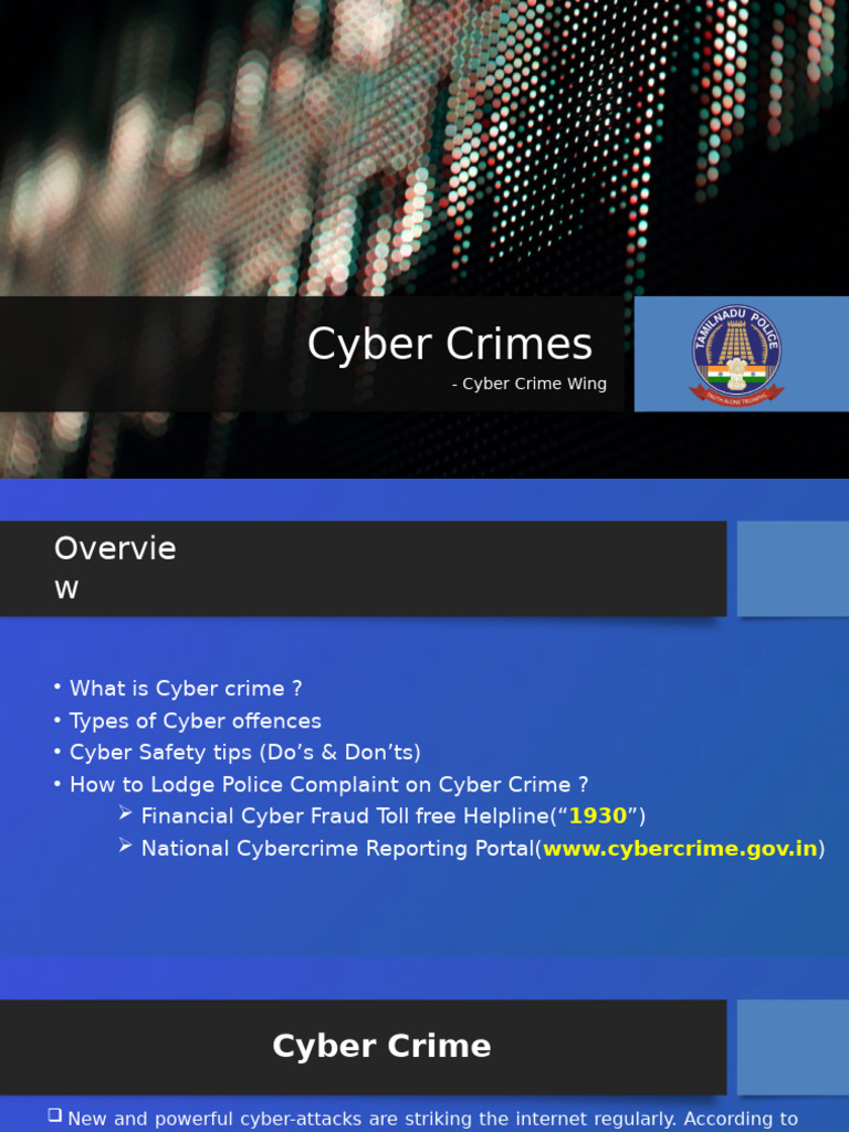 Cyber Crime- PPT | PDF | Cybercrime | Fraud