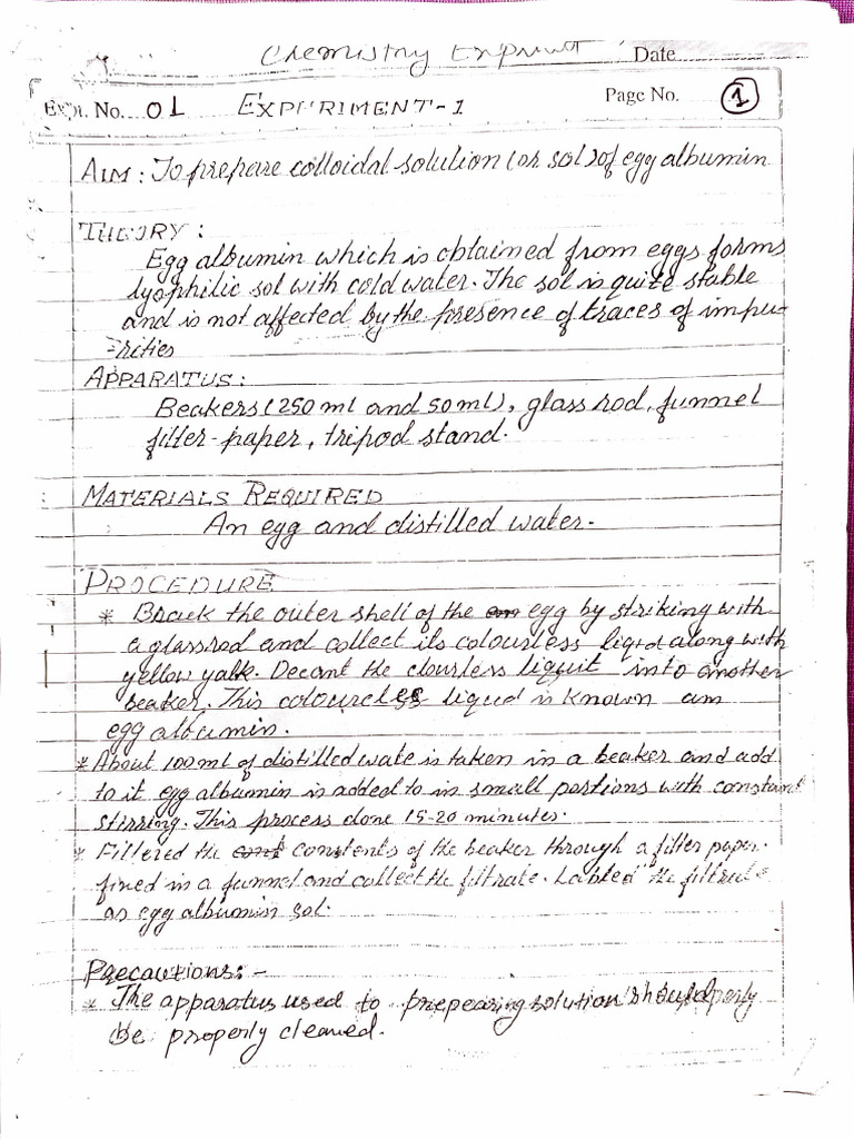 Chemistry Lab Experiments | PDF