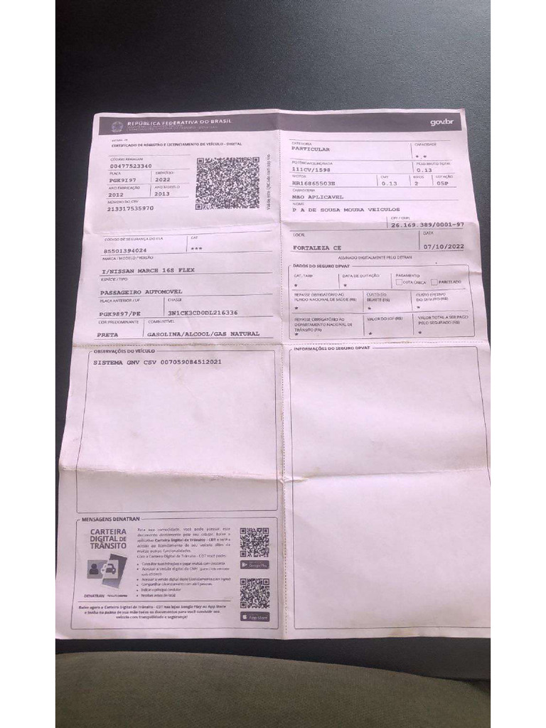 Documento Carro | PDF