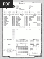 Four Against Darkness Character Sheet | PDF