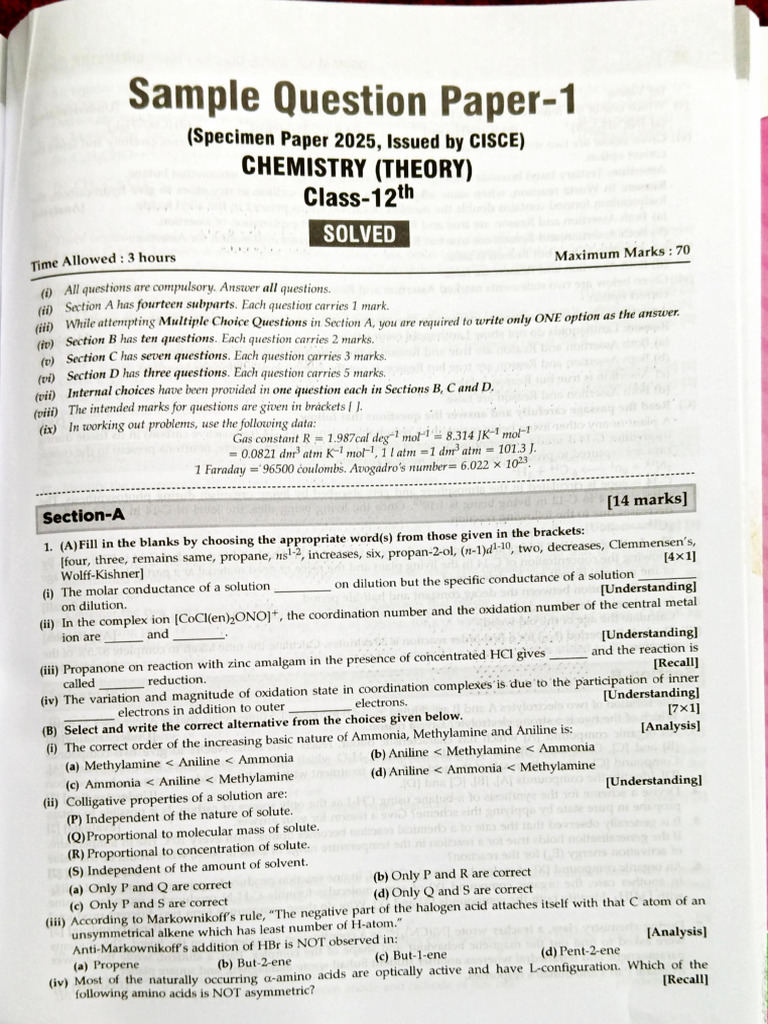 ISC_G12_CHEMISTRY | PDF