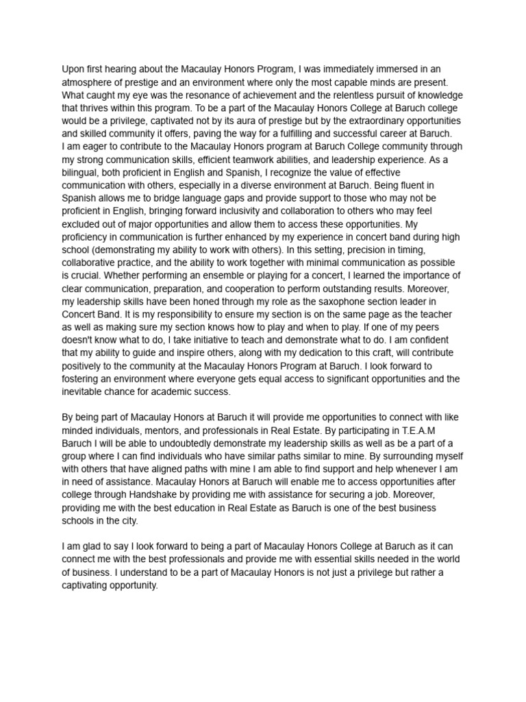 Macaulay Essay 2 | PDF | Behavior Modification | Cognition