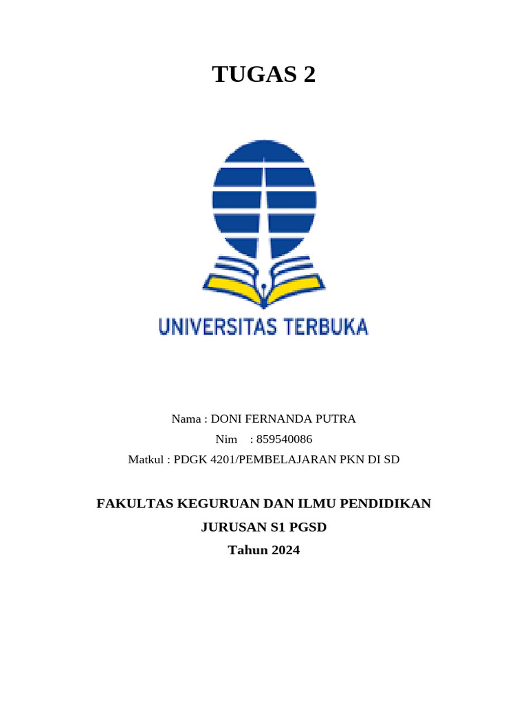 Tugas Membuat Sinopsis Doni | PDF