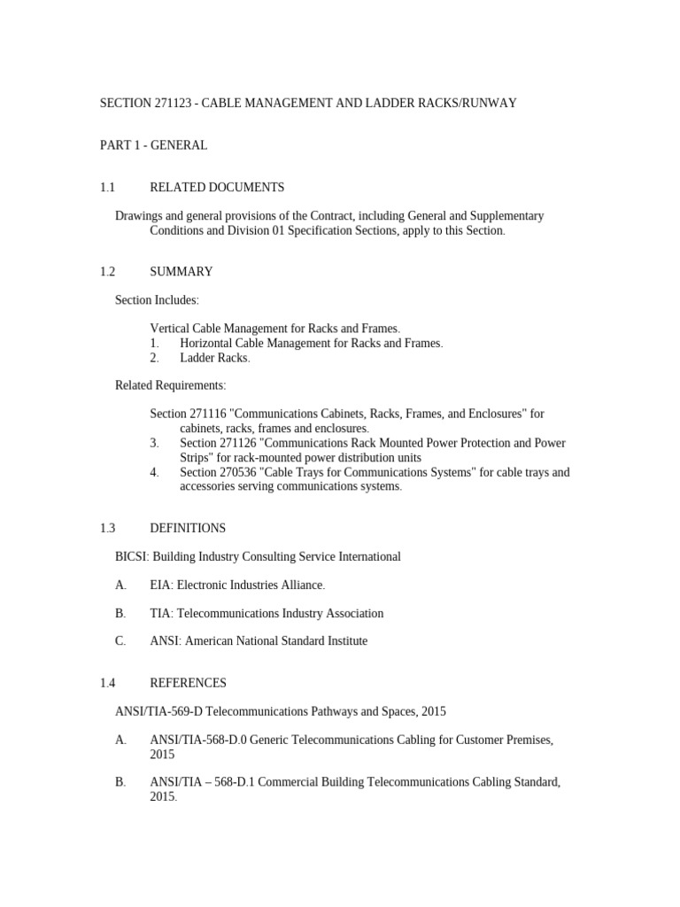 CPI_CABLE_MANAGEMENT_AND_LADDER_RACKS_CSIMFS | PDF | Door