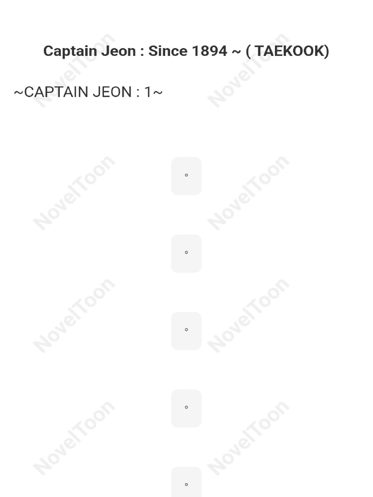 Captain Jeon - Since 1894 (TAEKOOK) | PDF