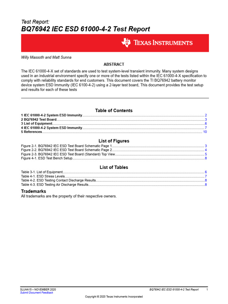 Esd Test Report | PDF | Electrostatic Discharge | Electrical Engineering