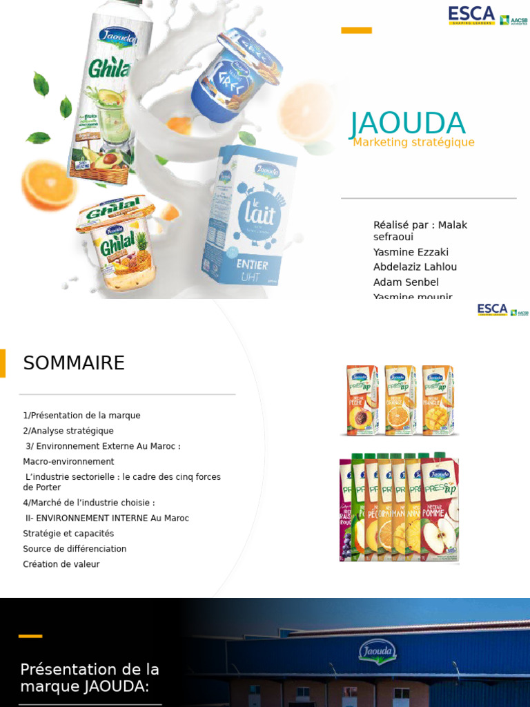 Analyse Stratégique de Jaouda au Maroc | PDF | Produits laitiers | Maroc