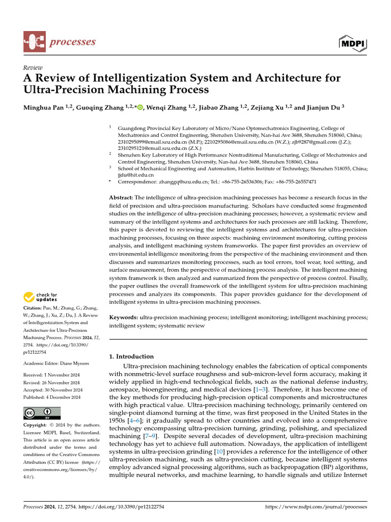 A Review of Intelligentization System and Architecture For | PDF ...