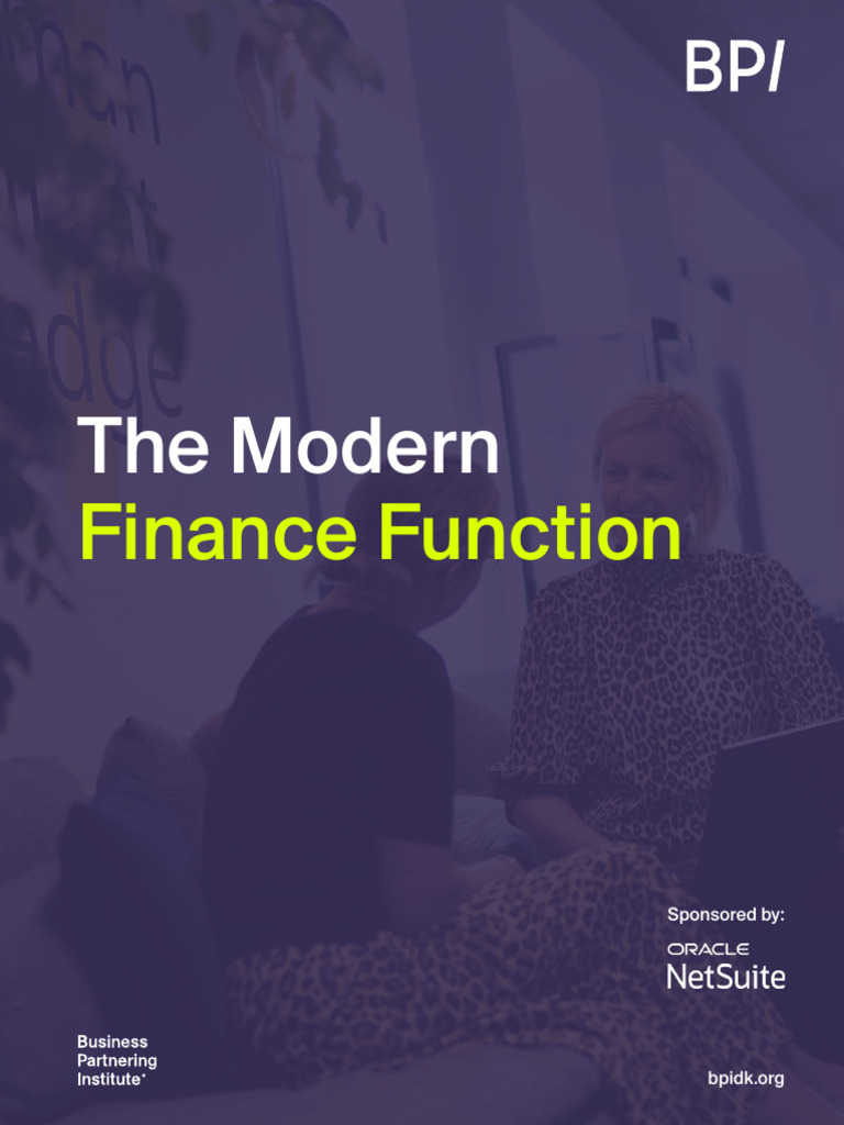 The Modern Finance Function | PDF | Chief Financial Officer | Analytics