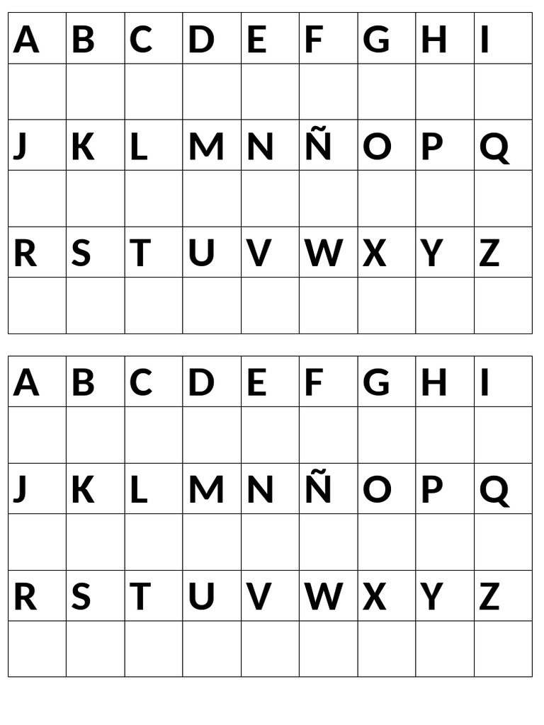 Abecedario para Completar | PDF