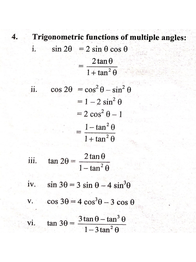 Imp Formulae and Properties | PDF